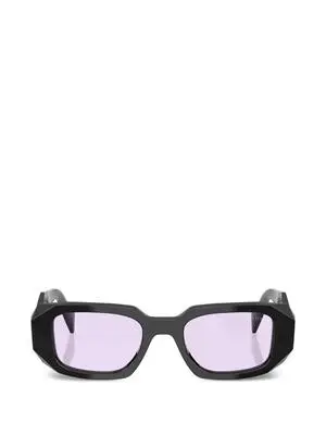 Prada Symbole Rectangle-frame Sunglasses - Black