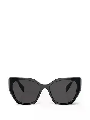 Prada Geometric Frame Sunglasses - Black