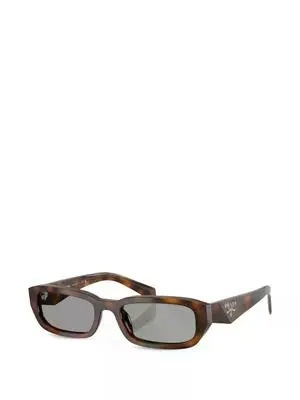 Prada Rectangle Frame Sunglasses - Brown