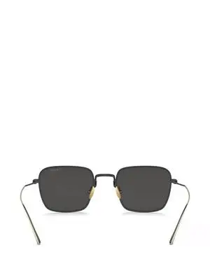 Prada Rectangular Frame Titanium Sunglasses