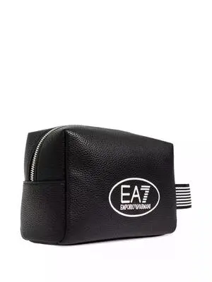 EA7 Logo Print Cosmetic Bag