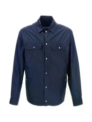 Moncler Logo-patch Overshirt - Blue