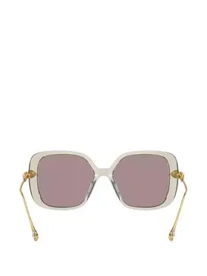 SWAROVSKI Crystal Embellished Square Frame Sunglasses