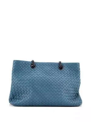 Bottega Veneta Double Chain Intrecciato Nappa Medium Tote Bag