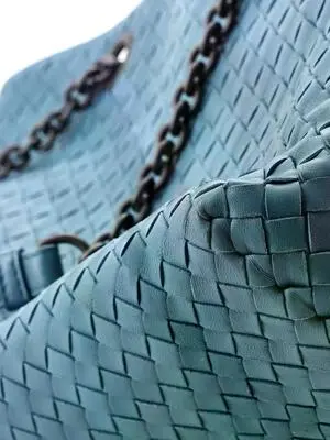 Bottega Veneta Double Chain Intrecciato Nappa Medium Tote Bag