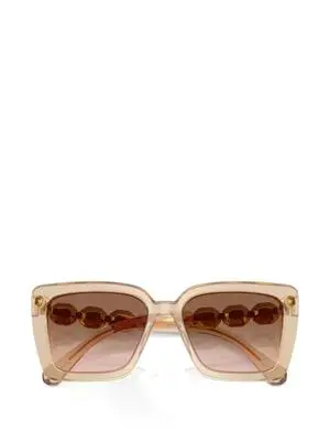SWAROVSKI Crystal Embellished Square Frame Sunglasses
