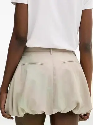 ISABELLE BLANCHE Beige Bubble-hem Mini Skirt