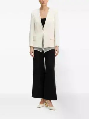 SIMONA CORSELLINI Cady Organza-detail Blazer