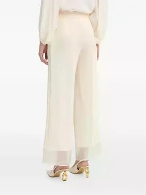 SIMONA CORSELLINI Cady Organza-trim Trousers