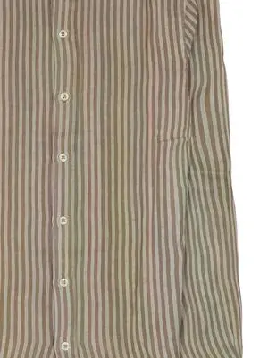 120% Lino Vertical-stripe Linen Shirt