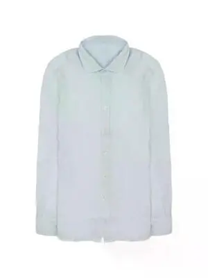 120% Lino Long-sleeve Linen Shirt - Blue