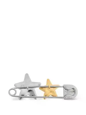JIL SANDER Safety Pin Brooch With Star Detail