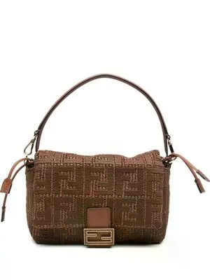 Fendi Mamma Baguette Shoulder Bag - Brown