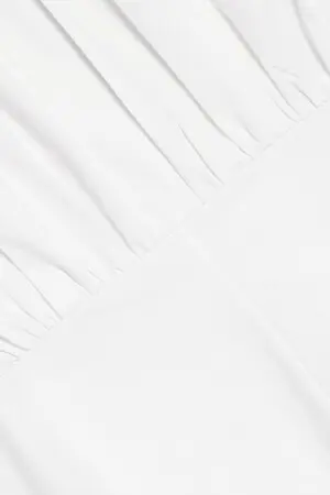 JIL SANDER Gathered Cotton Poplin Maxi Dress