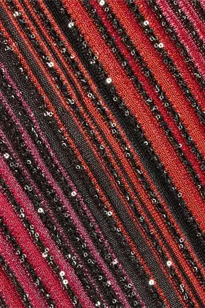 Missoni Striped Sequin Embellished Ribbed Knit Tank