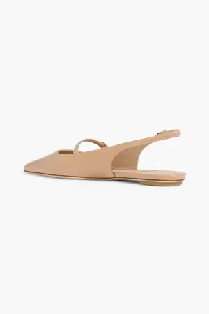STUART WEITZMAN Emilia Leather Mary Jane Pointed Toe Flats