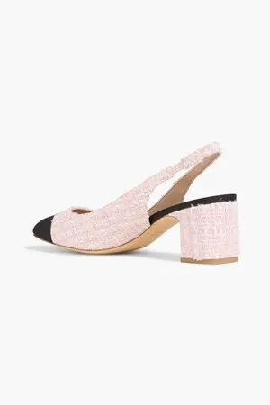 STUART WEITZMAN Milla 55 Tweed Slingback Pumps
