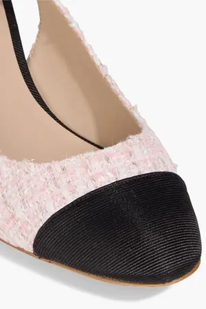 STUART WEITZMAN Milla 55 Tweed Slingback Pumps