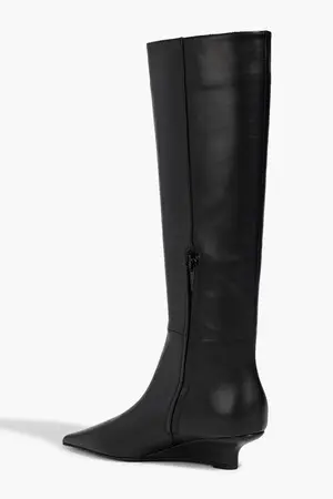 TOTEME Sharp Leather Knee Boots