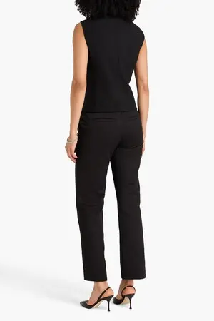 TOTEME Cotton And Linen Blend Straight-leg Pants
