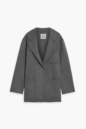 TOTEME Brushed Woolfelt Relaxed Fit Jacket - Gray