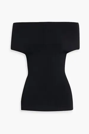 TOTEME Off-the-shoulder Stretch-knit Top
