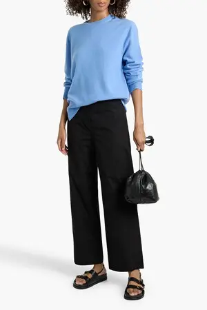 TOTEME Cashmere Ribbed Trim Sweater
