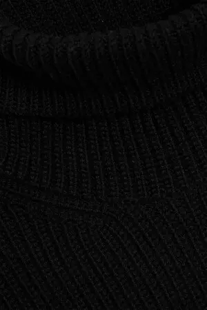TOTEME Ribbed Wool Turtleneck Sweater With Side Slits