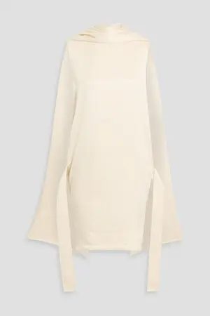 TOTEME Cape-effect Satin Dress - Ecru