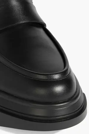 STUART WEITZMAN Noho Leather Platform Loafers