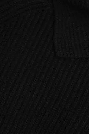 Loulou De Saison Cecil Ribbed Cashmere Sweater - Black