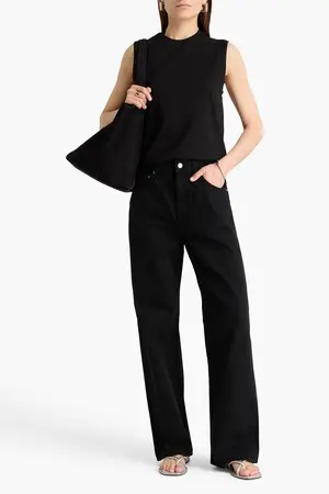 TOTEME Stretch Jersey Top - Black