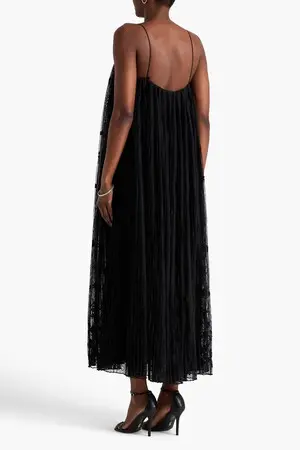 TOTEME Embroidered Tulle Maxi Dress