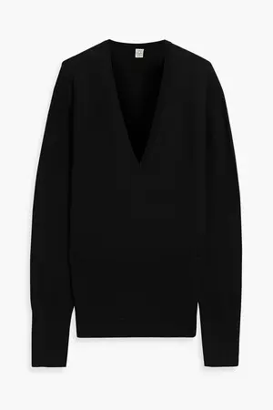 TOTEME Wool-blend V-neck Sweater