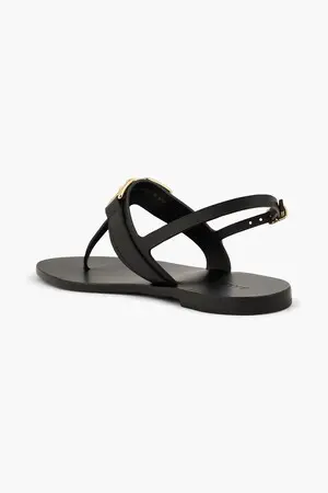 Bally Embellished Leather Slingback Sandals
