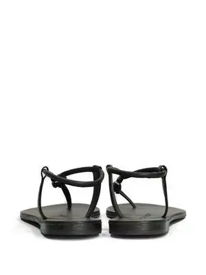 NICOLAS LAINAS Leather Flat Sandals