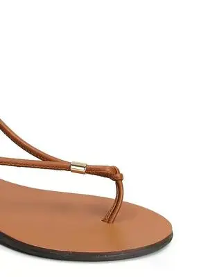 NICOLAS LAINAS Leather Flat Sandals