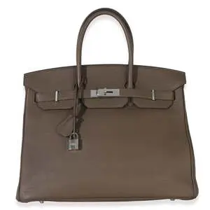 Hermès Birkin 35 Top Handle Bag - Gray