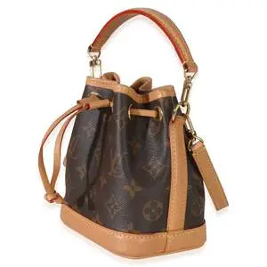 LOUIS VUITTON Monogram Canvas Nano Noe Nm Bucket Bag
