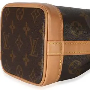 LOUIS VUITTON Monogram Canvas Nano Noe Nm Bucket Bag