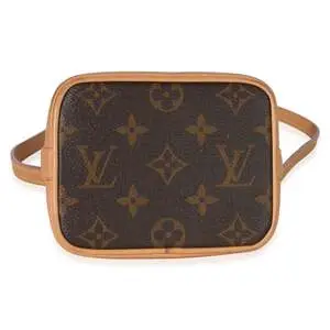LOUIS VUITTON Monogram Canvas Nano Noe Nm Bucket Bag