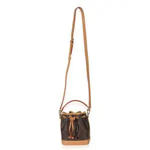 LOUIS VUITTON Monogram Canvas Nano Noe Nm Bucket Bag