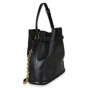 Dior Calfskin Cd Embossed Bucket Bag - Black