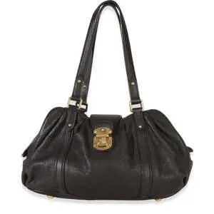 LOUIS VUITTON Mahina Leather Lunar Pm Shoulder Bag - Brown