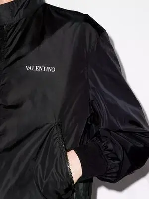 Valentino Garavani Logo Zip-up Bomber Jacket