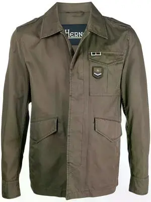 Herno Patch Detail Military Jacket