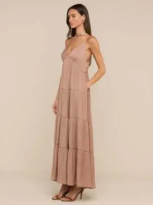 L'Agence Lua Tiered Maxi Dress