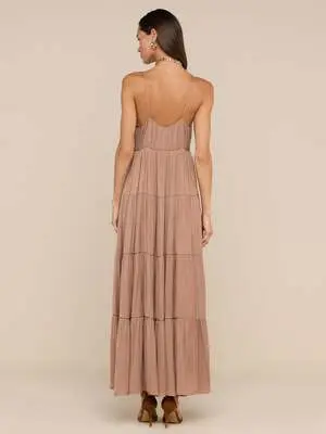 L'Agence Lua Tiered Maxi Dress