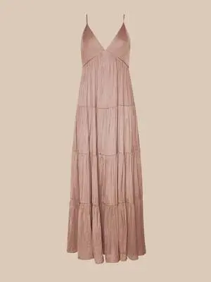 L'Agence Lua Tiered Maxi Dress