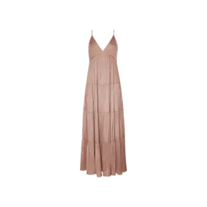 L'AGENCE Lua Tiered Maxi Dress - Hazelnut
